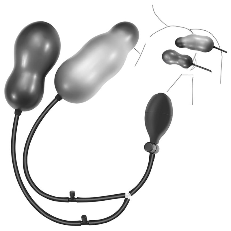 Plug Anal Gonflable Double Tête 8cm Box Coquine 3677